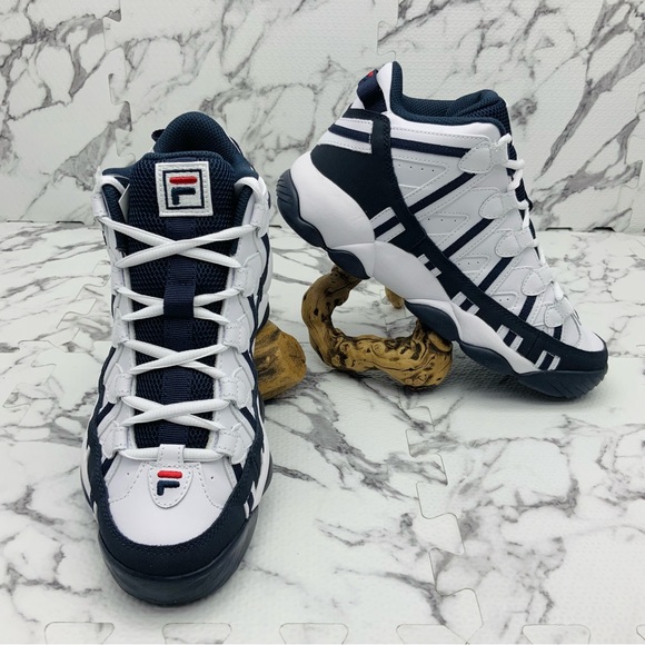 Fila | Shoes | Mens Fila Stackhouse Spahgetti Navy White Sneakers ...